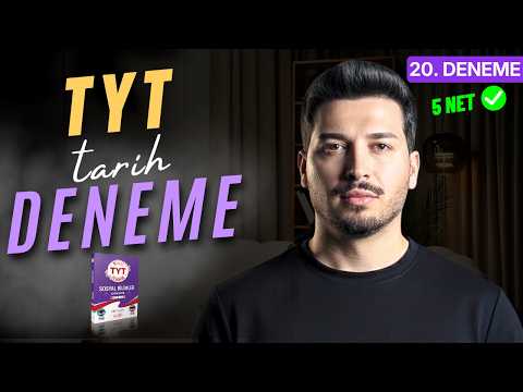 TYT TARİH DENEME 20🔥 +5 Net ✅ Konu Anlatımlı Deneme Çözümü 🚀 Sedat TEKİN