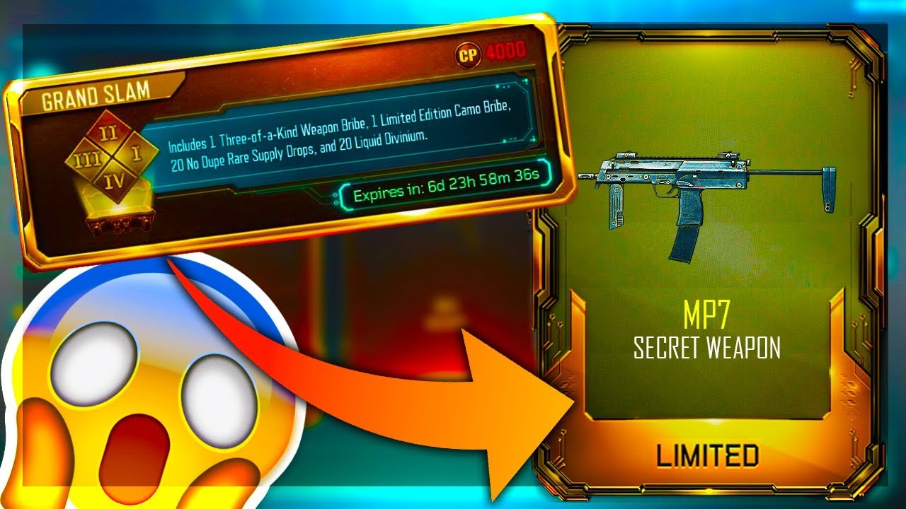 LIMITED GRAND SLAM SUPPLY DROP UNLOCKS ALL DLC WEAPONS IN BLACK OPS 3 ...