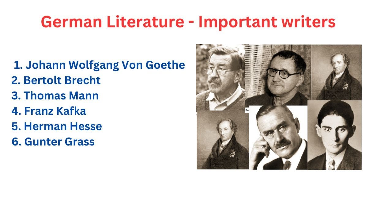 German Literature- Important Writers and Their Works - YouTube