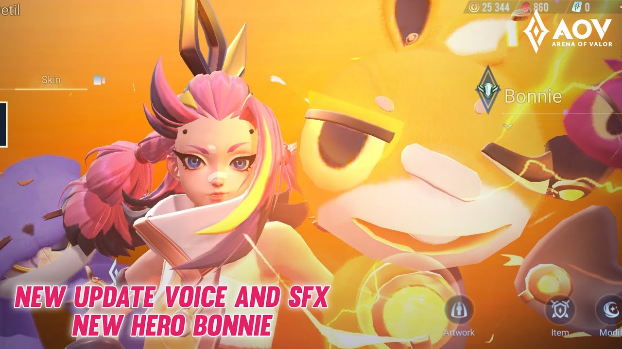 AOV New Update Voice & SFX Bonnie (Mage) | New Hero - Arena of Valor - YouTube