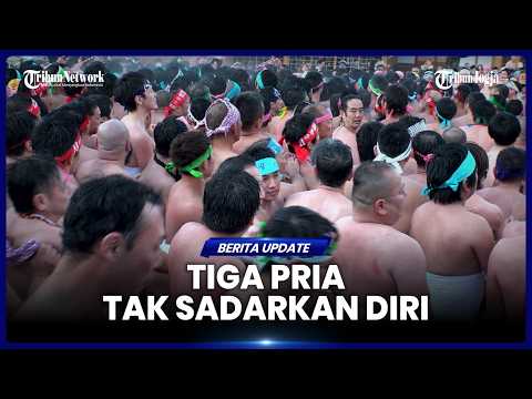 PULUHAN RIBU PRIA BERCAWET BERDESAKAN MEMPEREBUTKAN JIMAT
