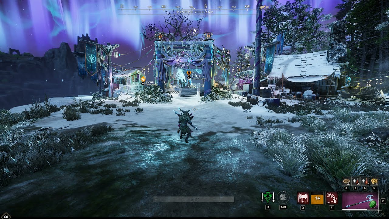 Everfall Winter Village Location, New World - YouTube