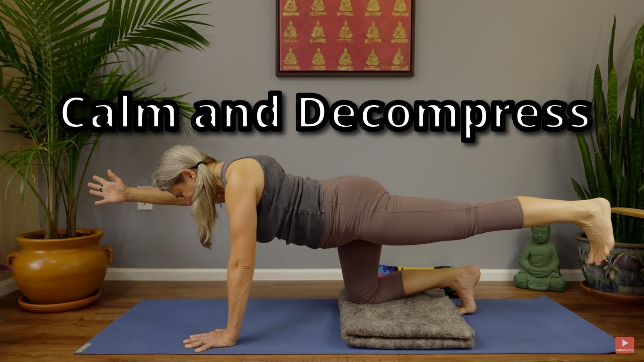 Yoga to Calm, Decompress, Reduce Anxiety/Stimulate Vagus Nerve/Ease ...