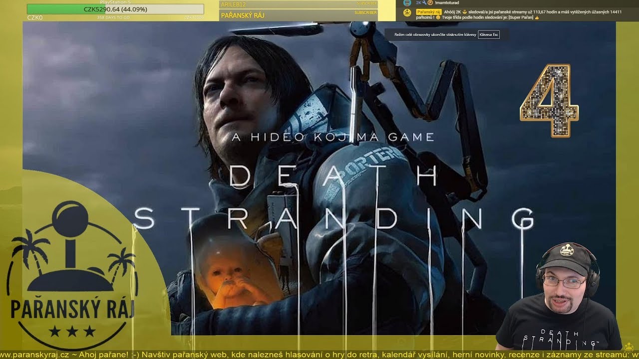 Death Stranding | 4. gameplay sci-fi pecky na konzoli PS4 Pro | CZ ...