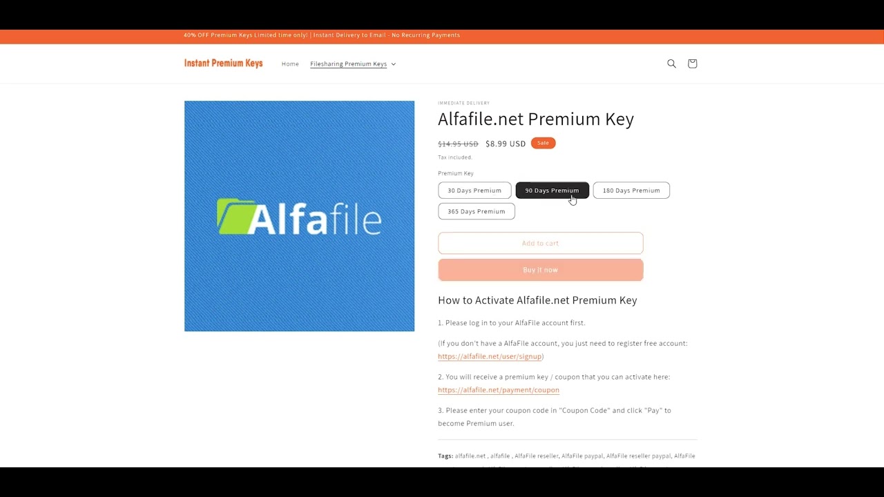 Alfafile.net Premium Keys | 40% OFF - Alfafile Official Reseller - YouTube