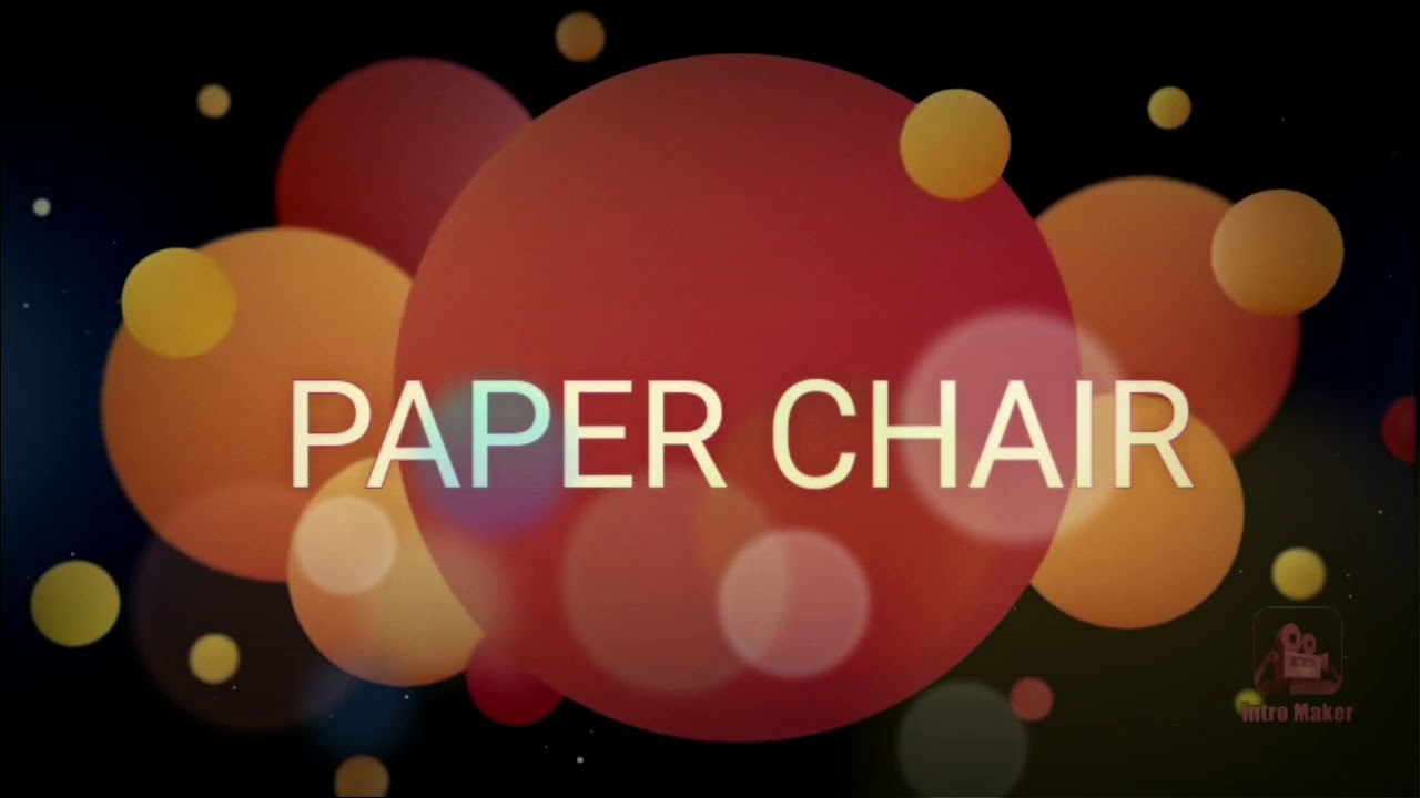 How to make a paper chair easily - YouTube