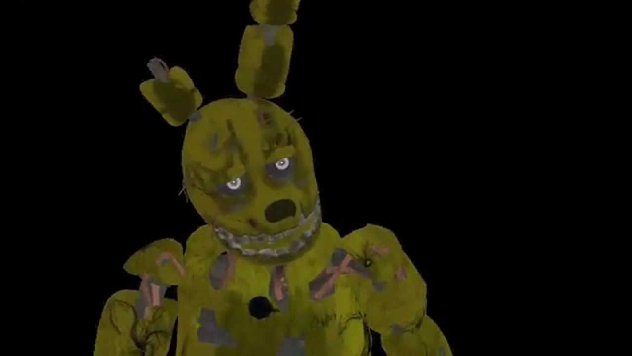 MMD springtrap jumpscare recreation BETA animation - YouTube