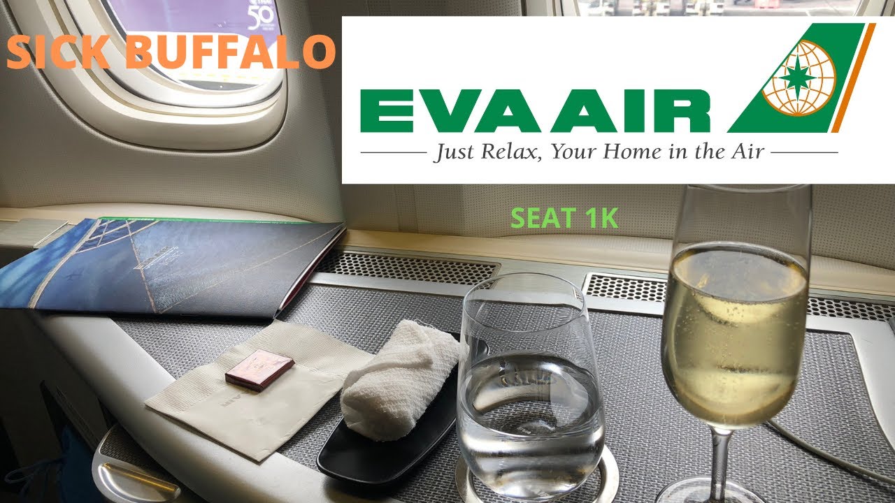 EVA Air First class Seat1K BKK - LHR Steak Issues, Eva air BKK lounge ...