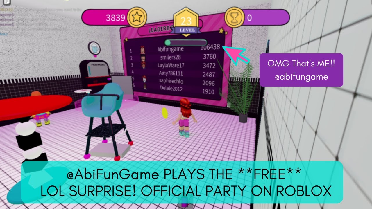 Playing the new LOL Surprise Official Party Roblox Game - YouTube