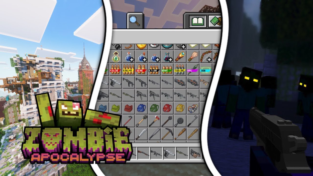 Cách Cài Addon Zombie Apocalypse V7 Mới Nhất Có Thành Phố,Súng 3D Xịn ...