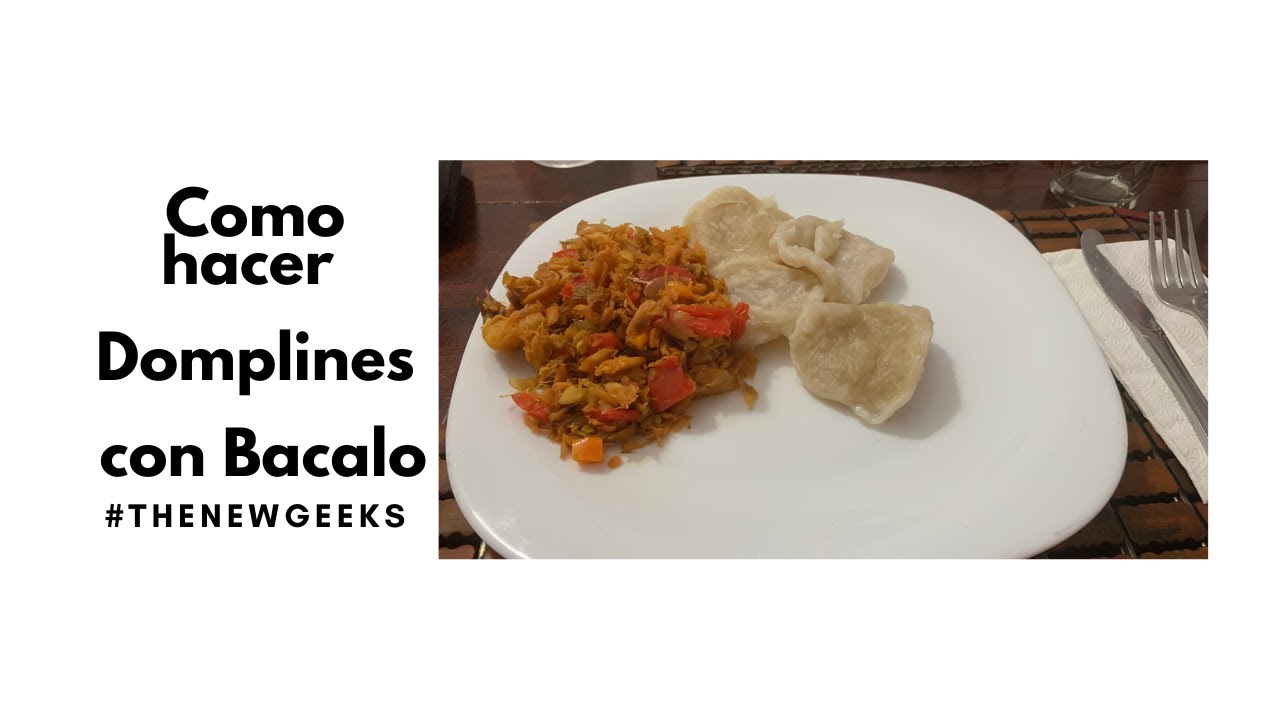 Cómo hacer Domplines Dominicanos con Bacalao - YouTube