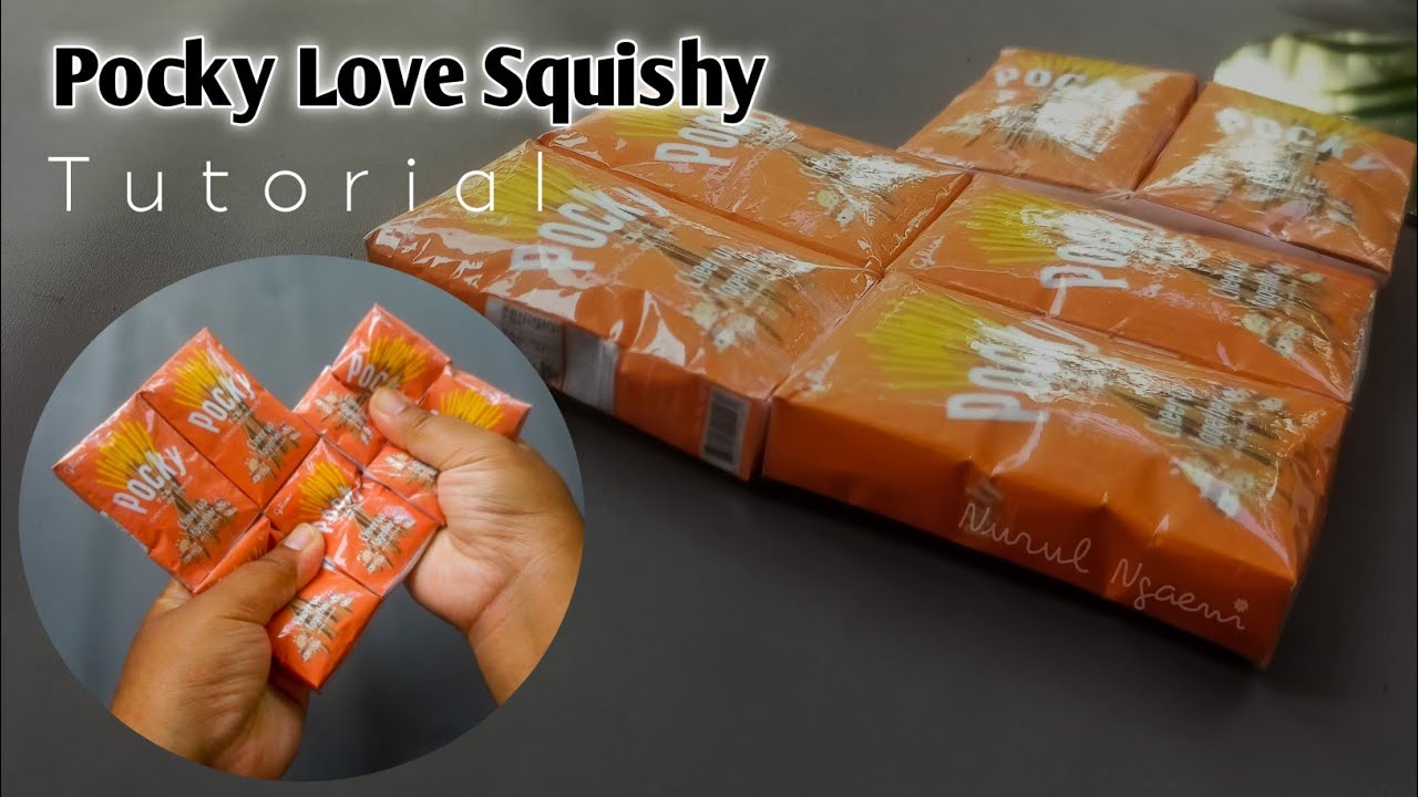 DIY POCKY LOVE PAPER SQUISHY ♥️ Tutorial Cara membuat Pocky Love viral ...