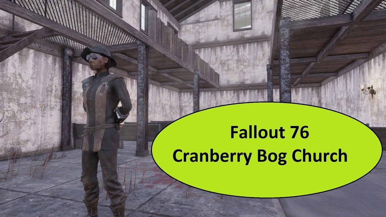 Fallout 76 CAMP building - Cranberry Bog Church - YouTube