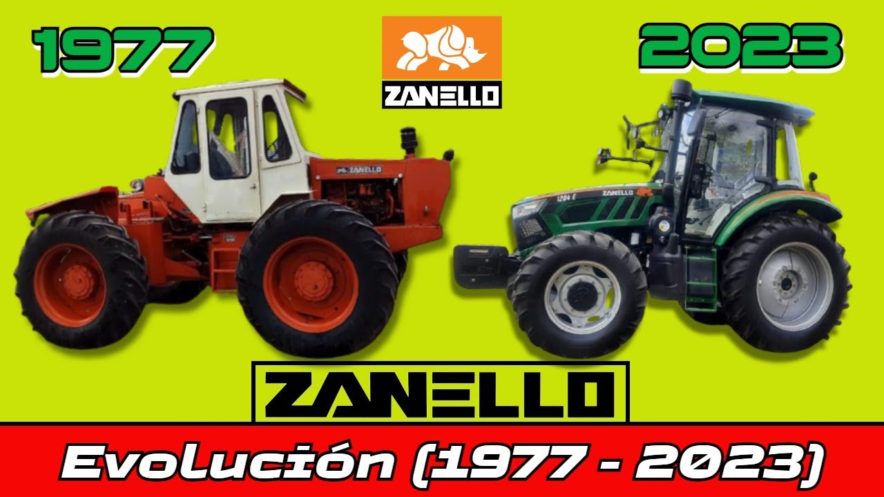 La increíble evolución de los Tractores ZANELLO a lo largo de los años ...