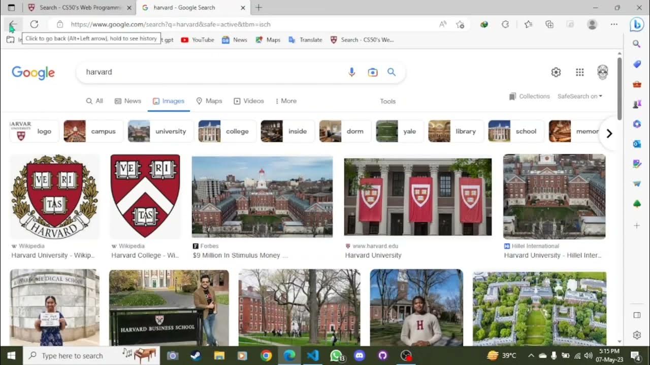 cs50 | Project-0 submission | 'Search' - YouTube