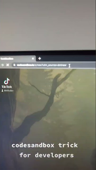 Codesandbox trick #programming #tricks #web #development - YouTube