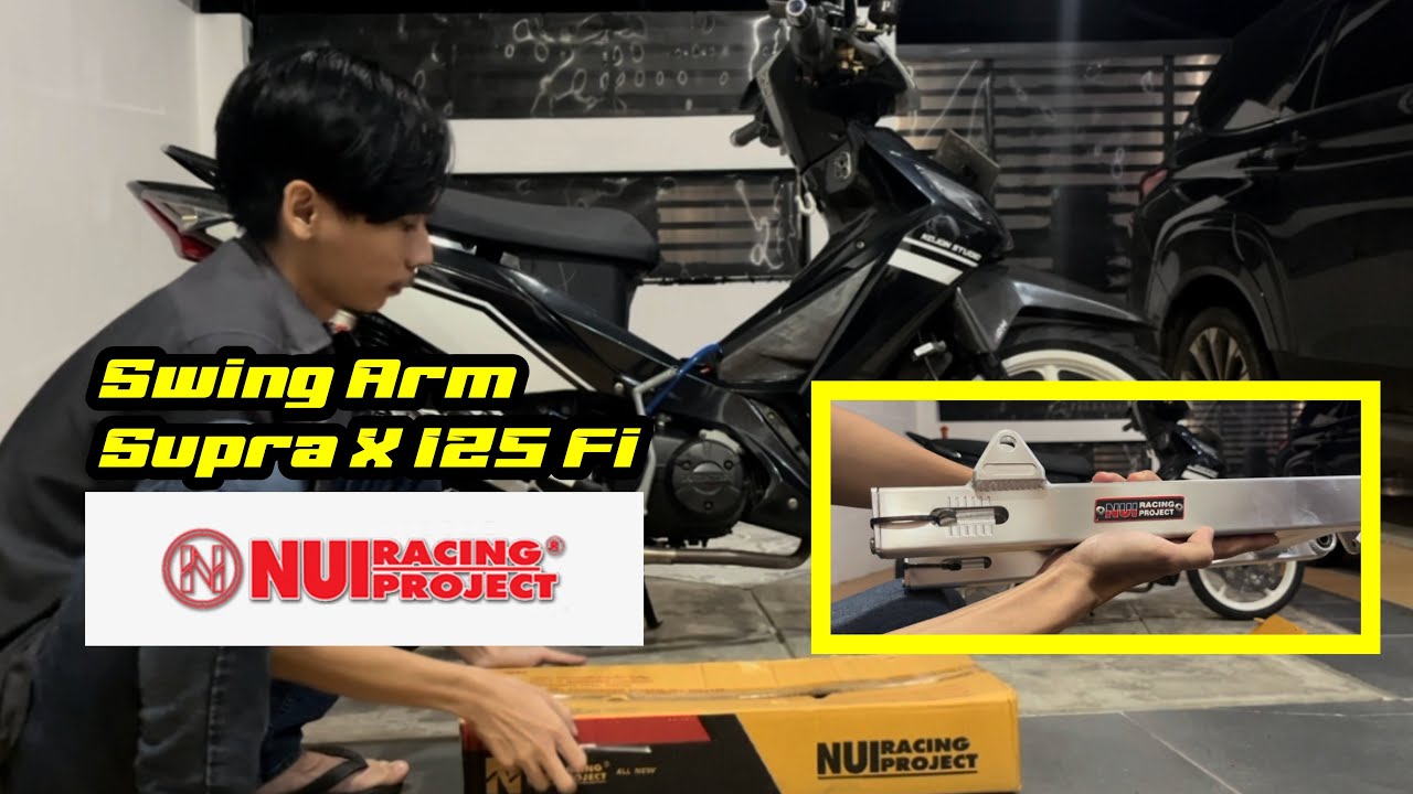 Swing ARM NUI RACING Supra X 125 FI Bisa Tromol dan Double Disk ...