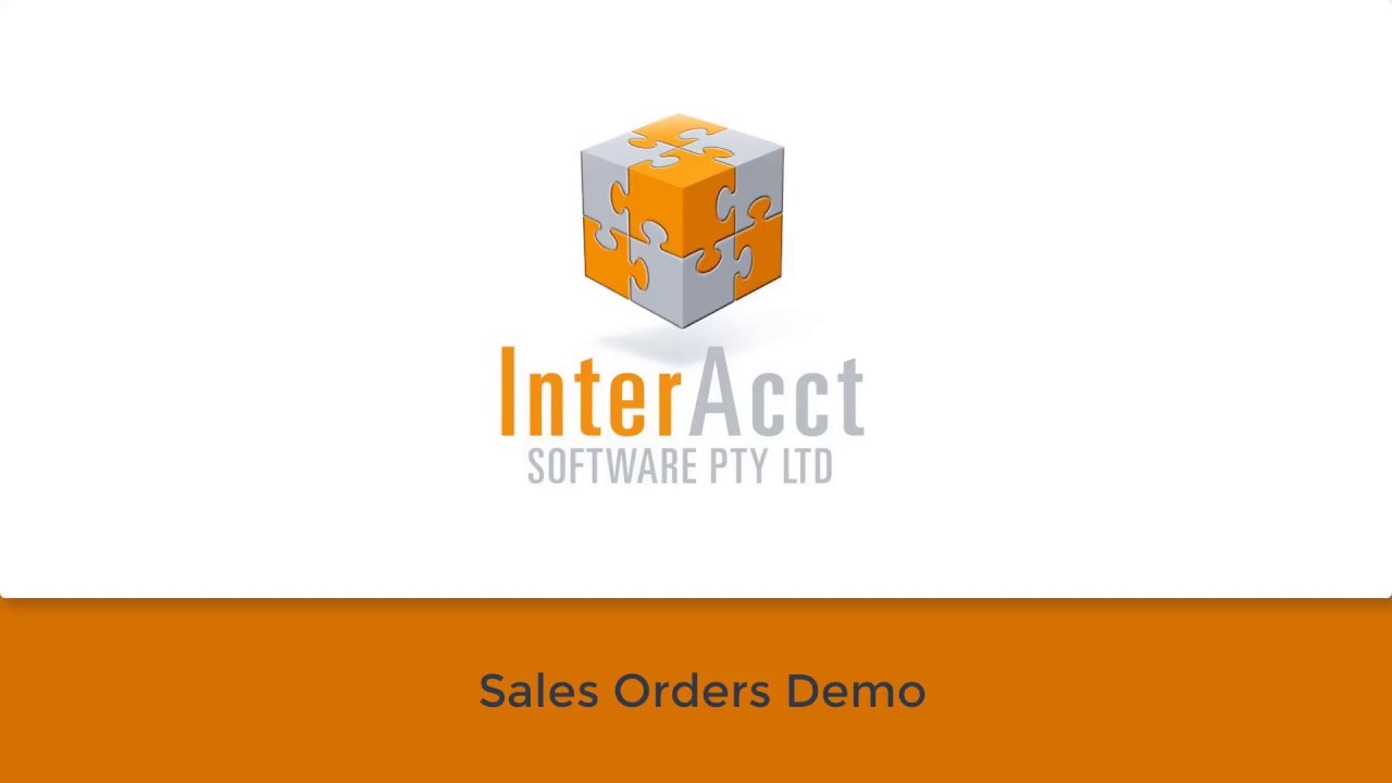 InterAcct Software Sales Order Entry Distribution System - YouTube