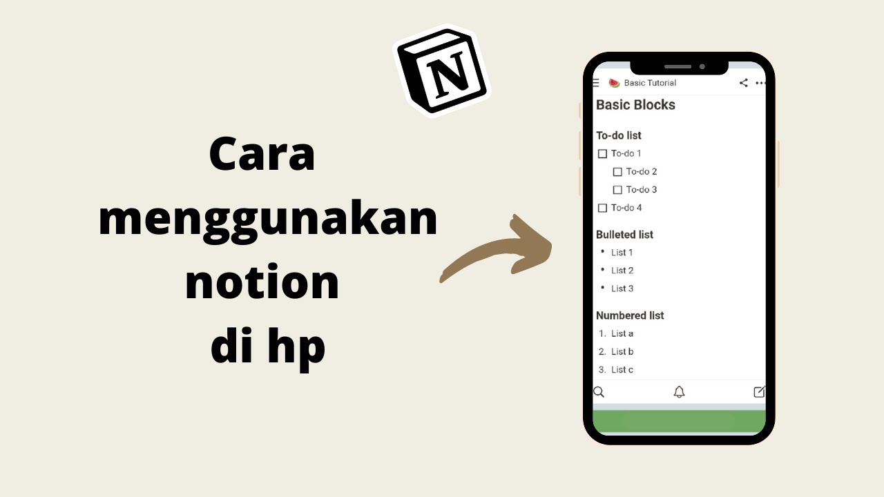 Tutorial notion di hp (Android) - YouTube