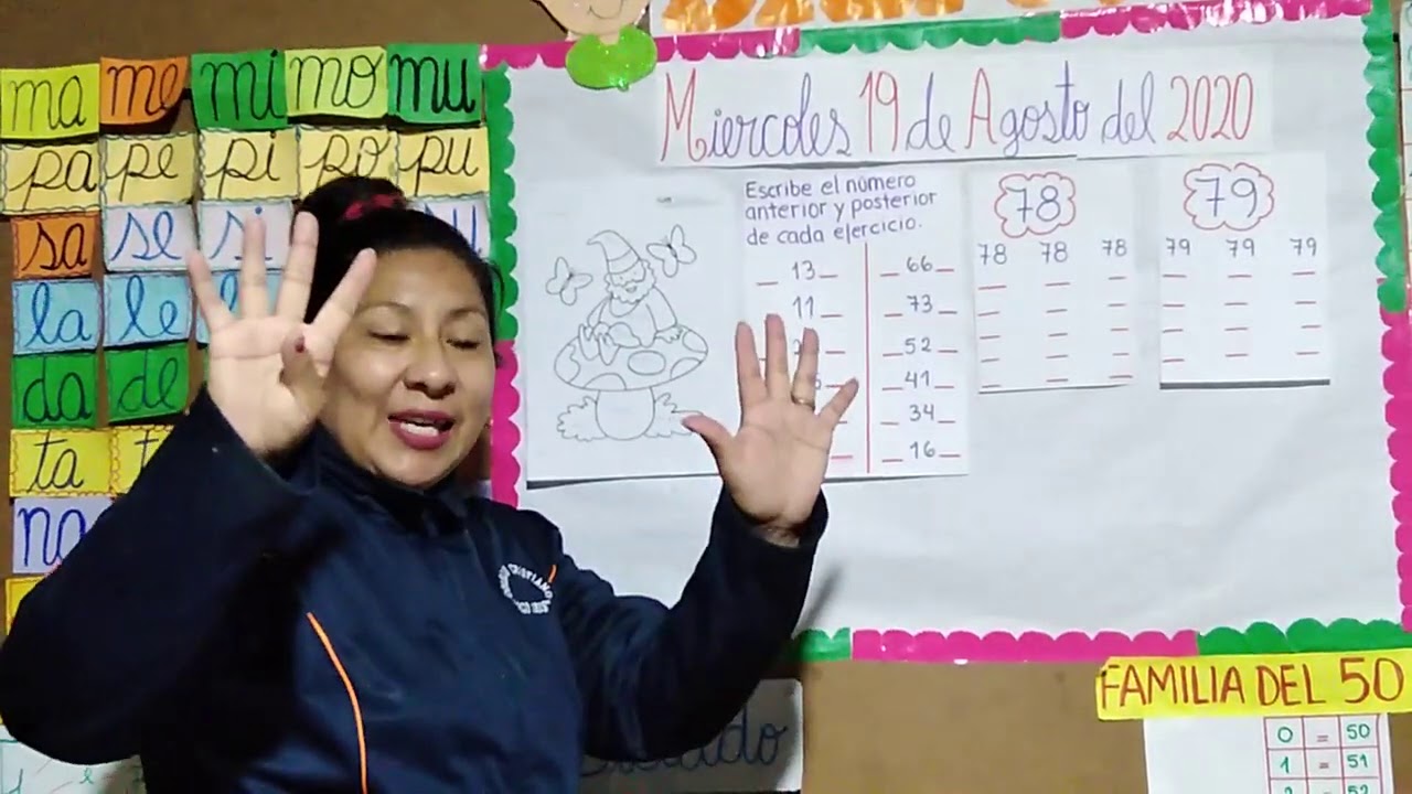 Clase 19_8_2020 Matemática anterior y posterior de un número. - YouTube