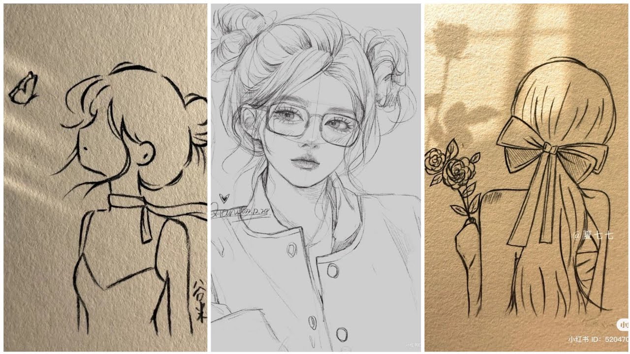Cute Girl Face Drawing for Beginners (Kawaii Style)Learn to Draw a ...