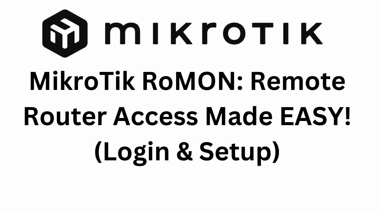 MikroTik RoMON: Remote Router Access Made EASY! (Login & Setup) - YouTube