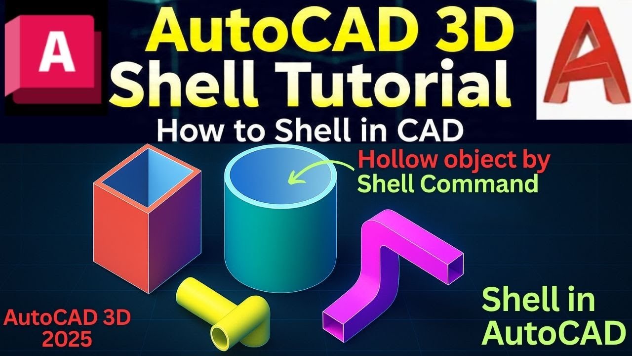Autocad shell | How to Shell in CAD Step-by-Step | Create Hollow 3D ...