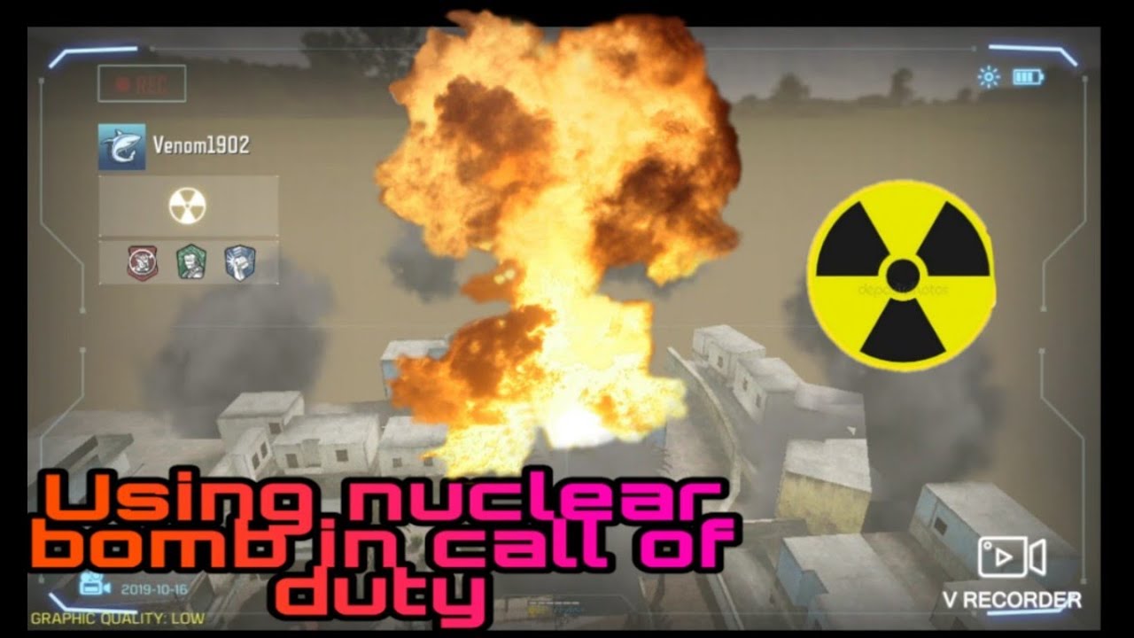 Using nuclear bomb in call of duty - YouTube