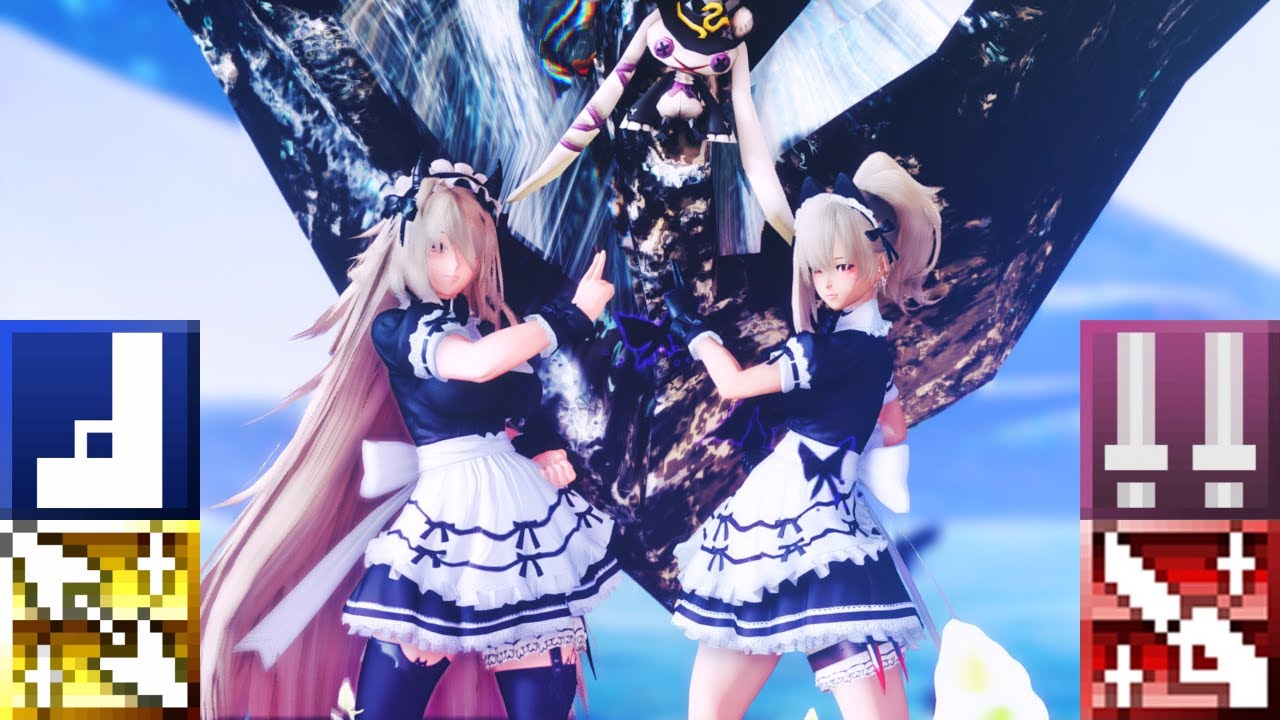 PSO2 (Global) - FiLu / RaEt 21:41 Hatred of Primordial Darkness Duo ...