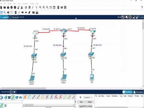 RIP version 2 Configuration in Cisco packet tracer - YouTube