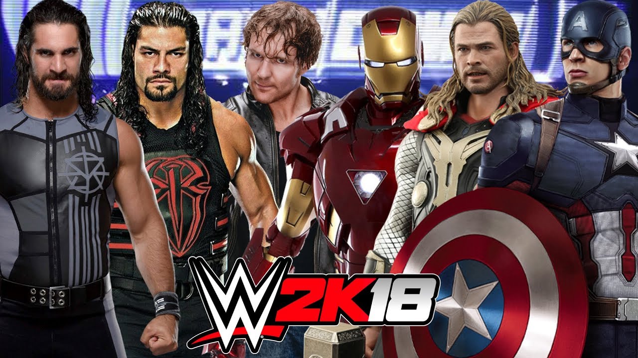 THE SHIELD vs THE AVENGERS | WWE 2K18 Gameplay - YouTube