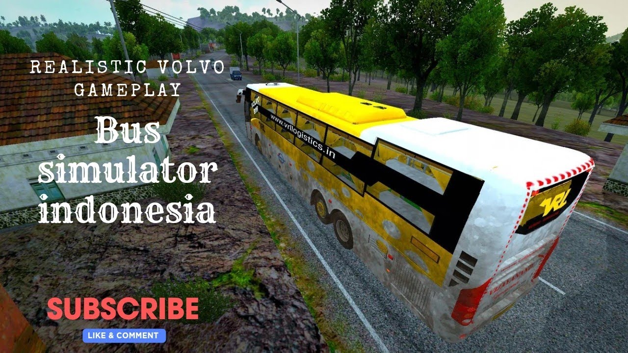 VRL TRAVELS Realistic VOLVO travel | BUS SIMULATOR INDONESIA | GAMEPLAY ...