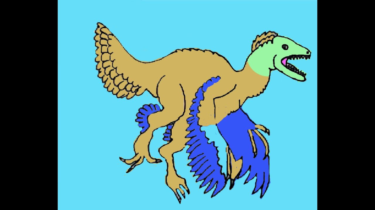 Learn how to draw a dinosaur - Archaeopteryx | Step by step easy and ...