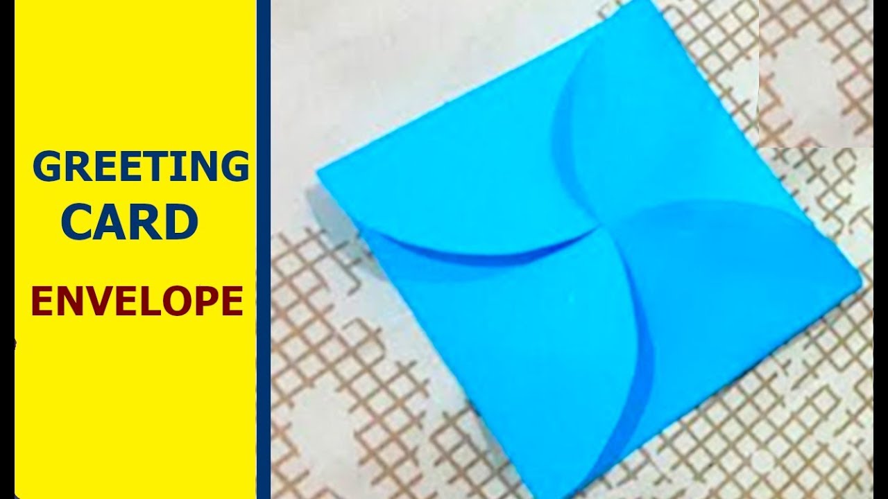 Easy Greetings Card Envelope Greeting Card Envelope #AlohaCrafts - YouTube