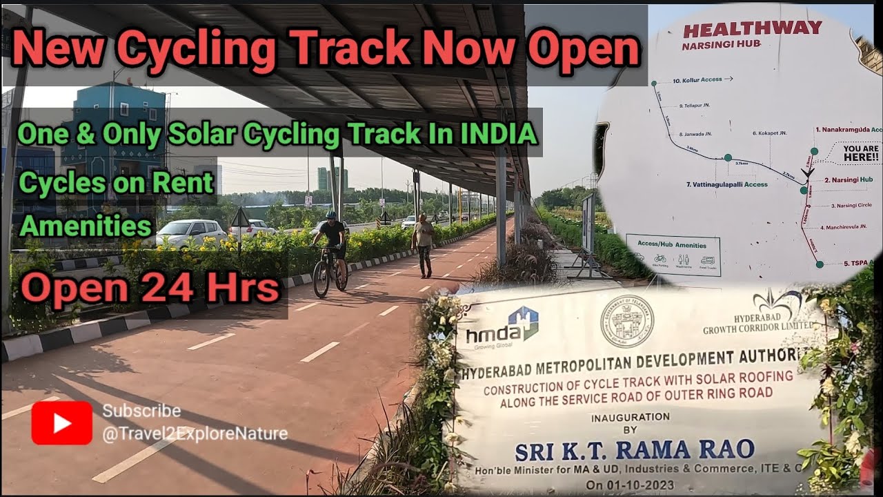 New Solar Cycling Track Hyderabad Now Open #Healthway Narsingi ...