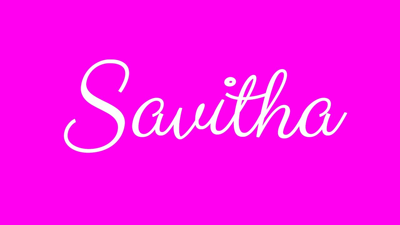 Savitha Name Logo
