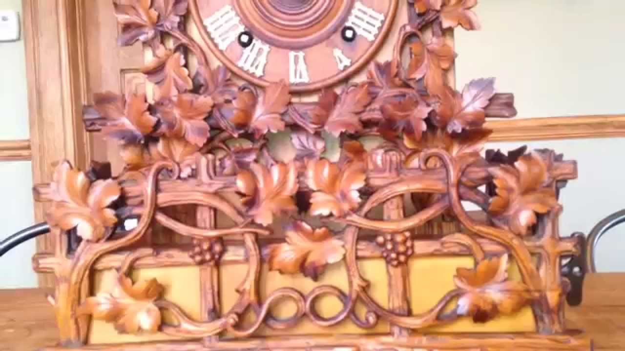 Rare Musical Beha Shelf Cuckoo Clock Playing Auld Lang Syne HAPPY NEW ...