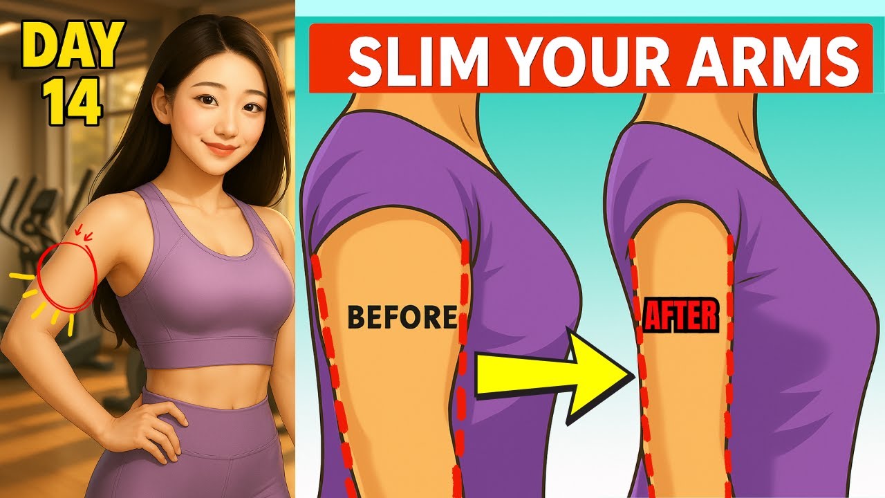 6Min Slim & Toned Arms Workout | Slim & Lean Arms | Lose Arm & Back Fat ...