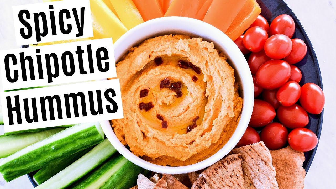 Spicy Chipotle Hummus (Quick + Easy Recipe) - YouTube