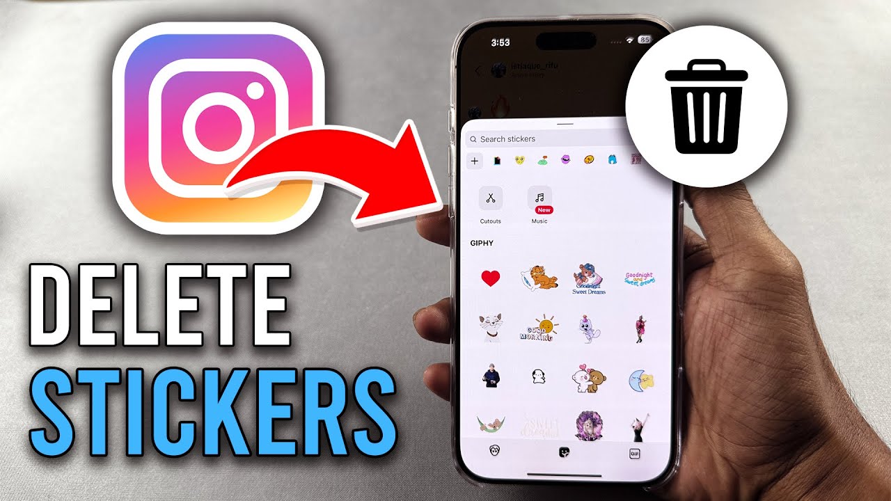 How to Delete Stickers on Instagram - 2025 - YouTube