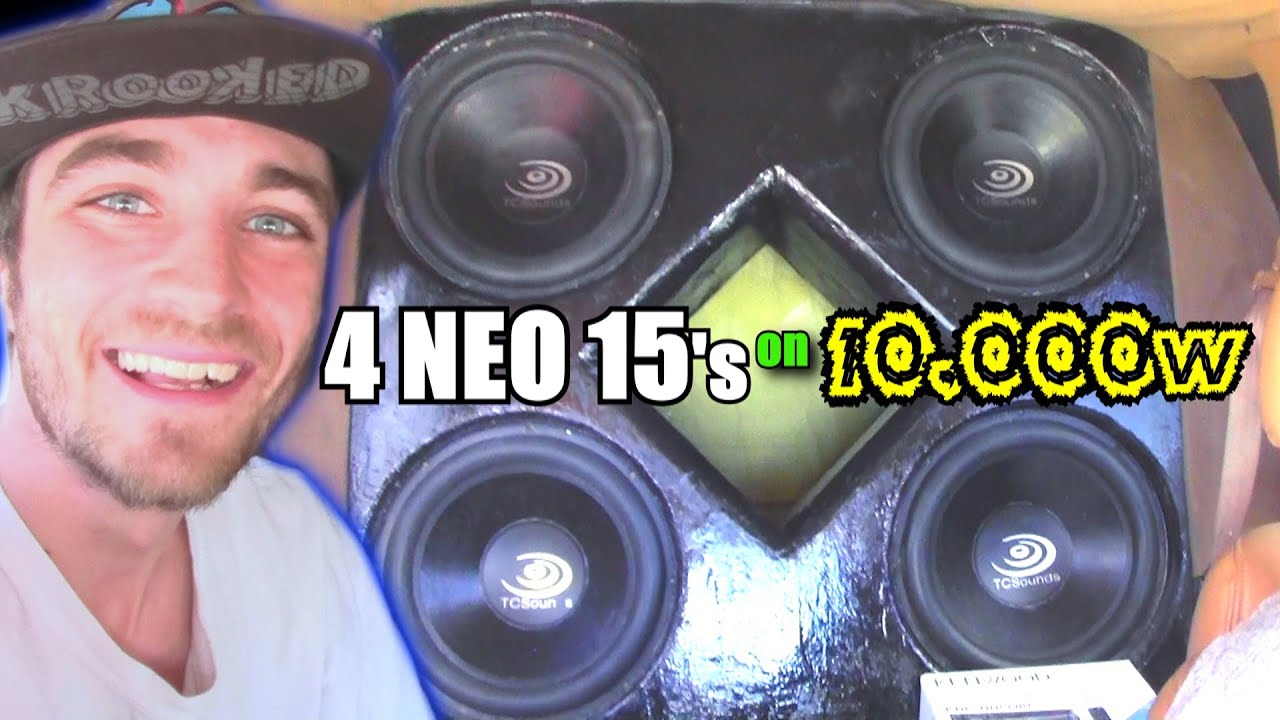 ZED Audio Amps w/ 4 15" NEODYMIUM Subwoofers | BASS Minotaur ...