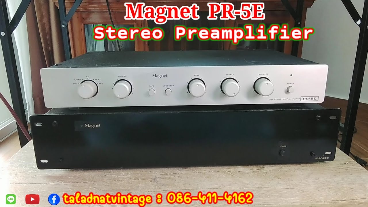 Magnet PR-5E Stereo Preamplifier - YouTube