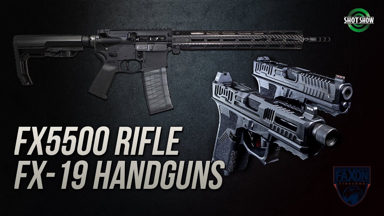 Faxon Firearms FX5500, FX-19 Patriot & Hellfire Handguns - SHOT Show ...