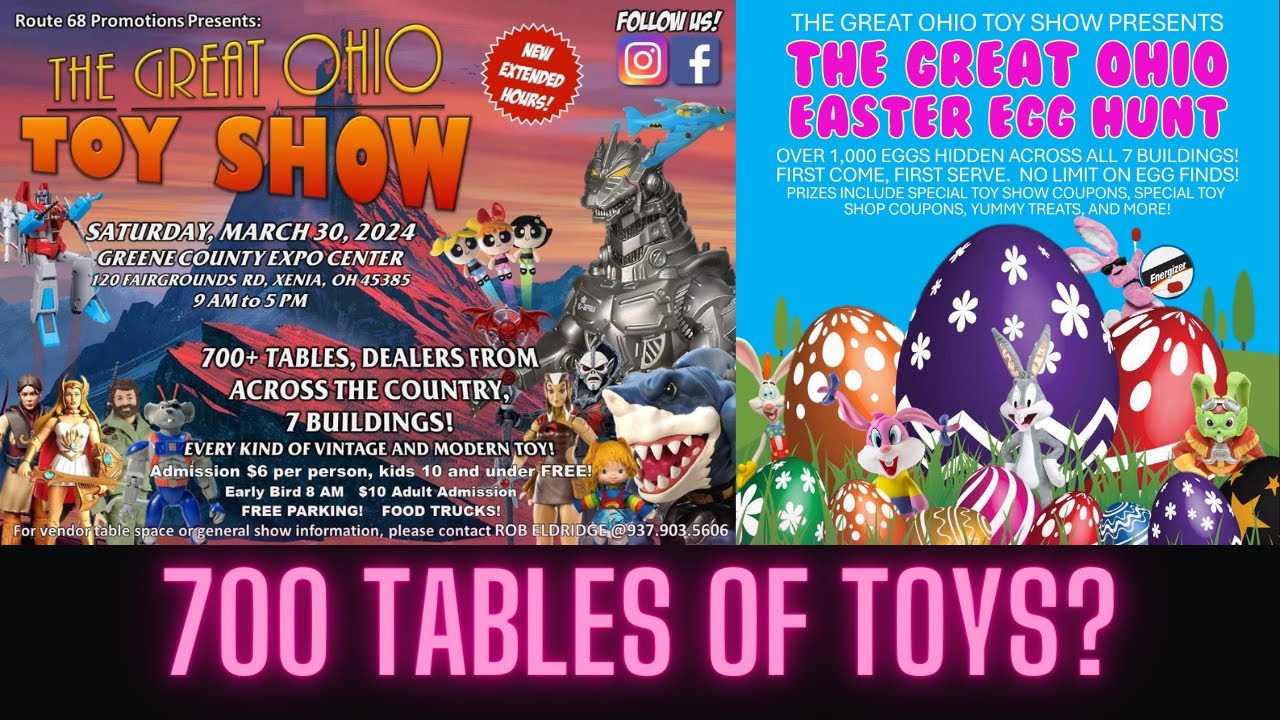 The Great Ohio Toy Show is THIS Saturday! 700+ tables of toys! - YouTube