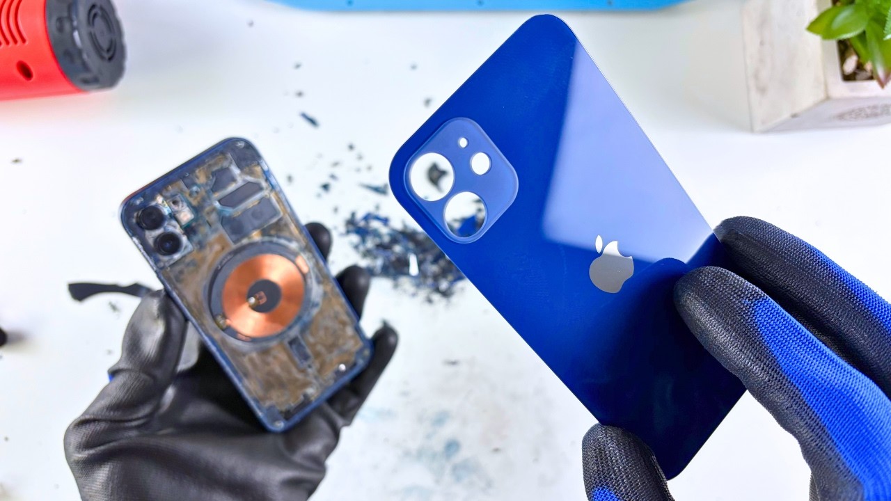 You Have Never Seen an iPhone 12 Back Glass Removed Like This…! - YouTube