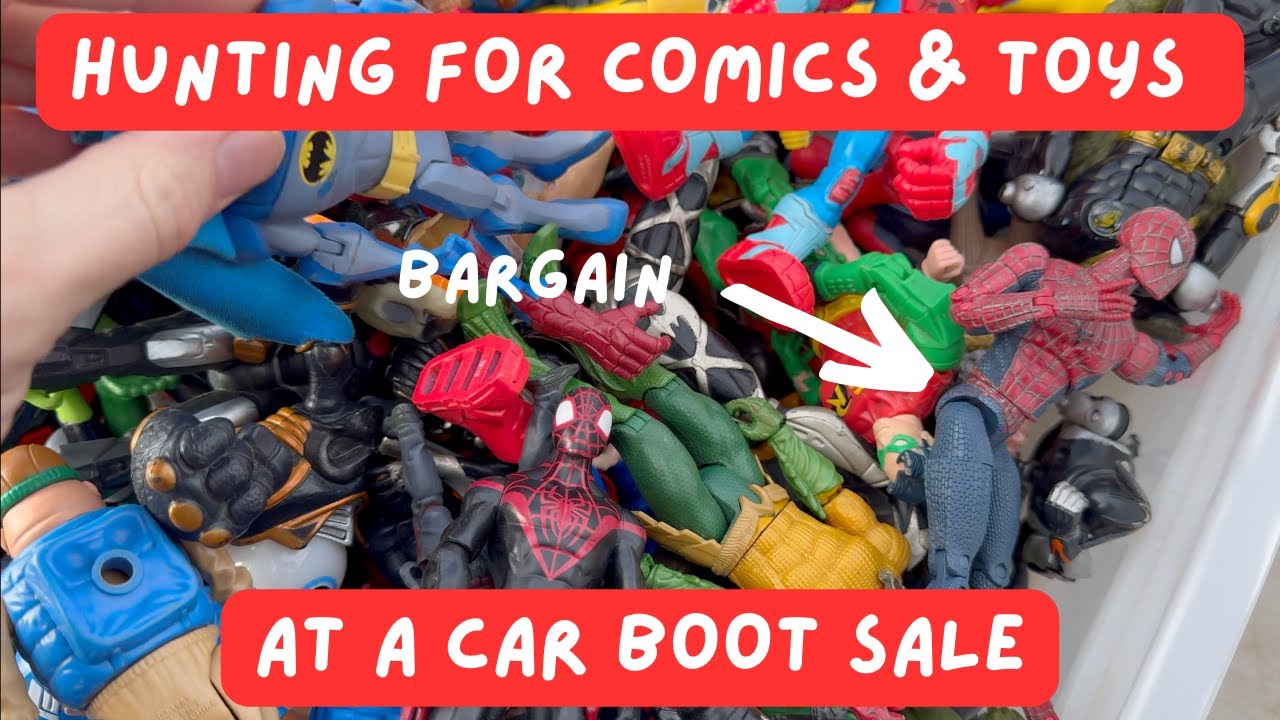 Comic Book and Toy Hunting At A UK Car Boot Sale - YouTube