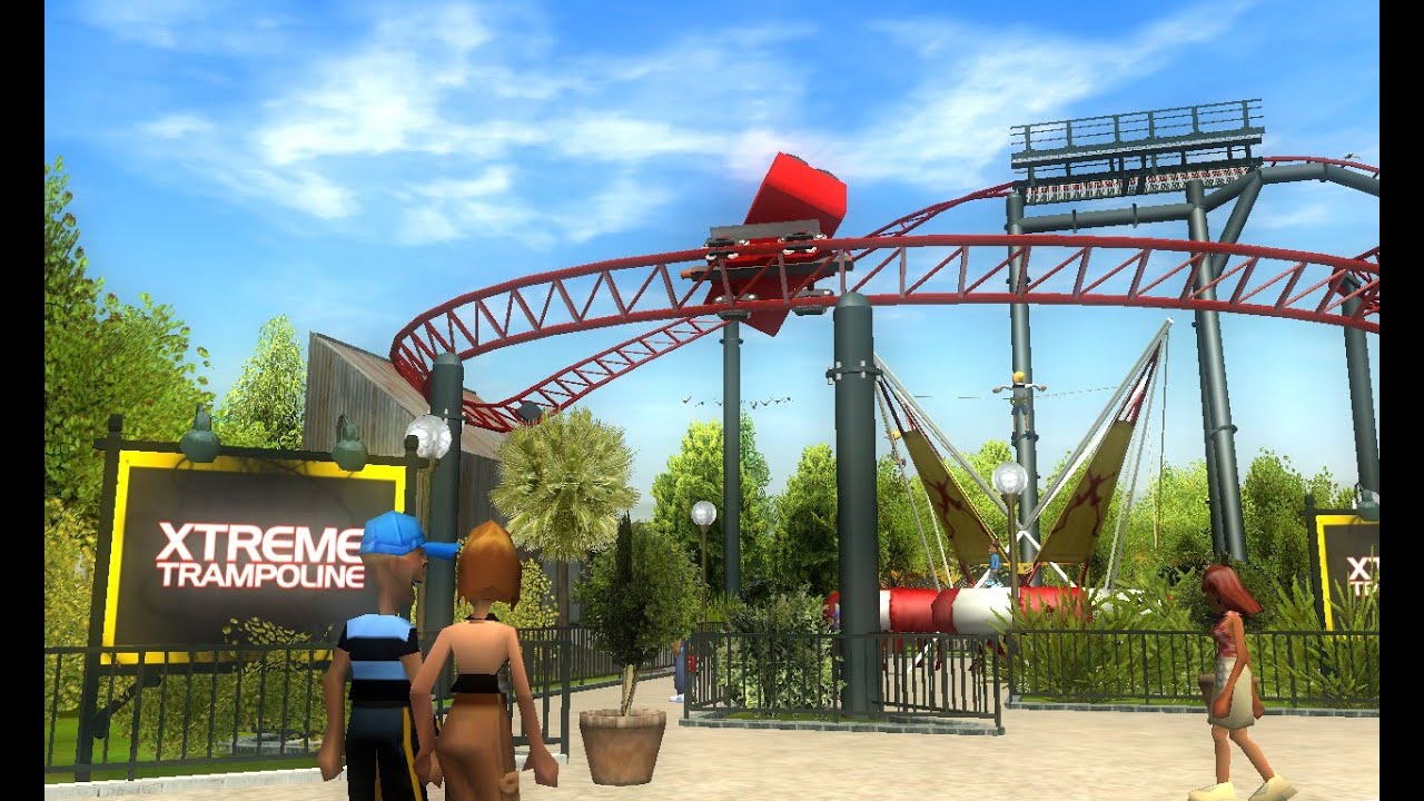 Six Flags South Carolina [RCT3] - Tony Hawk's Big Spin - YouTube