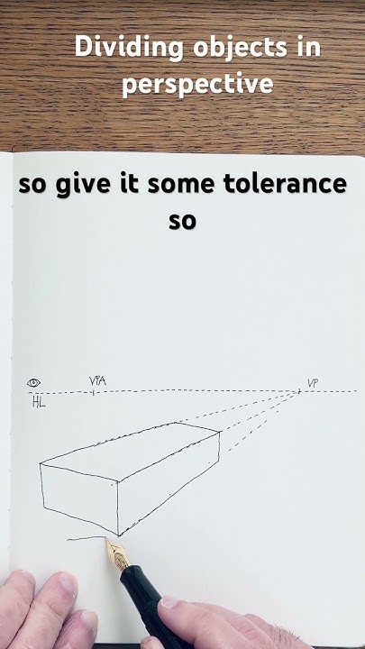 Dividing objects in perspective - YouTube