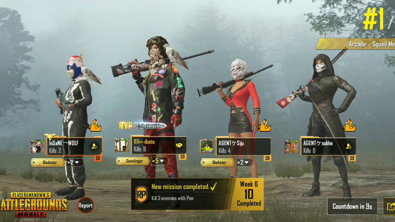 PUBG MOBILE || RUSH GAMEPLAY WITH AGENTS CLAN || PAN FIGHT - YouTube