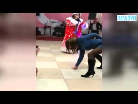 Sarhoş kızın dansı şaşkınlık yarattı!